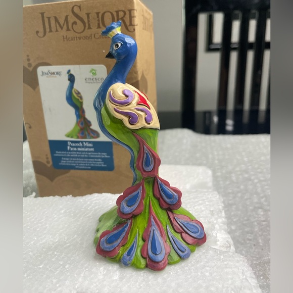 Jim Shore | Accents | Jim Shore Mini Peacock 60566 | Poshmark
